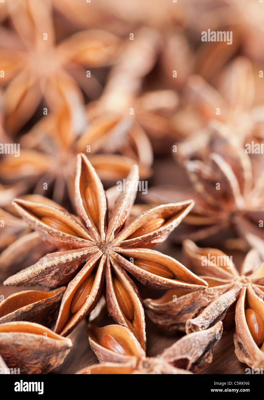 Close up of star anis with selective focus Stock Photo - Alamy