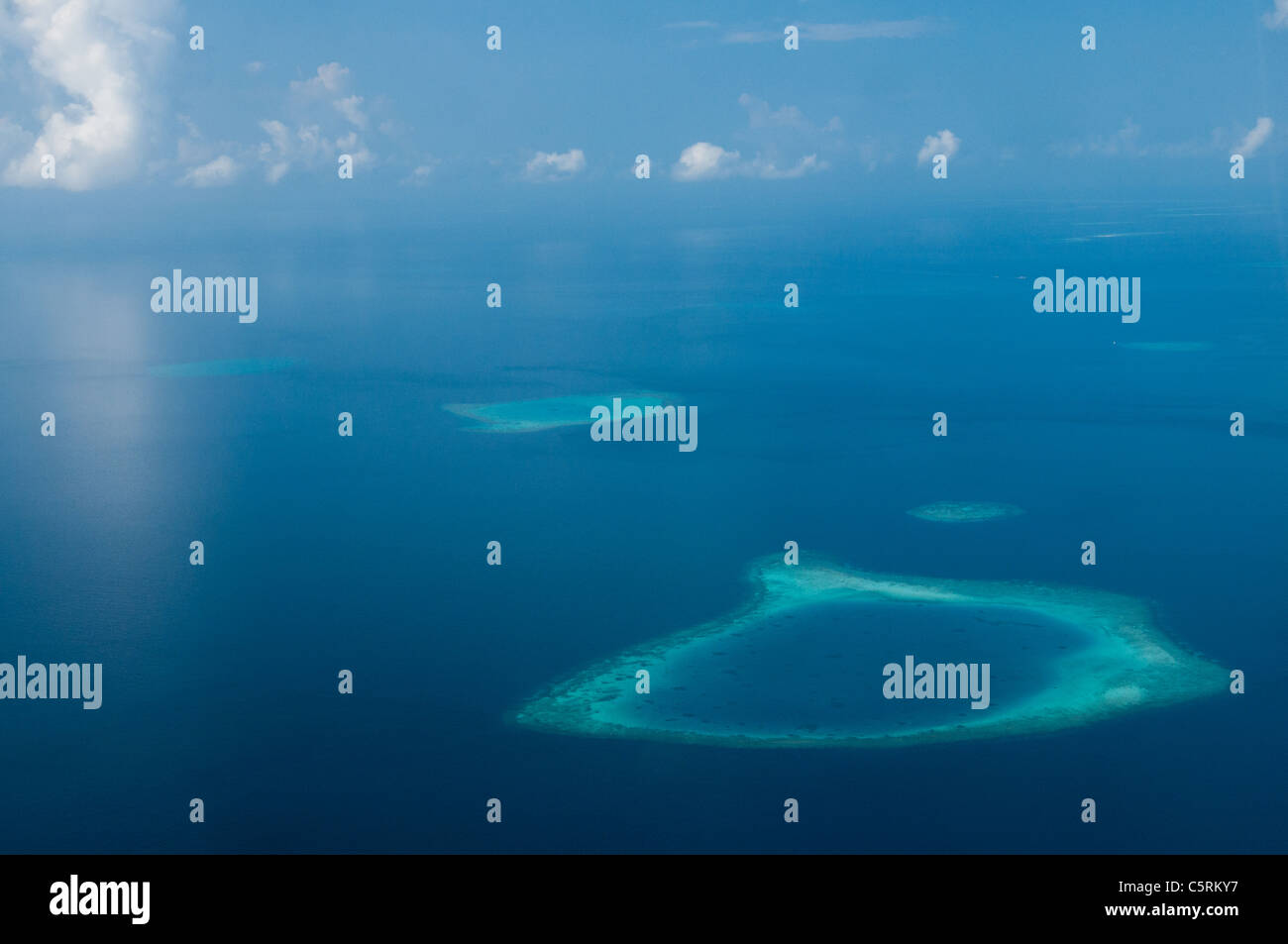Aerial view of Maldivian islands, The Maldives Stock Photo - Alamy