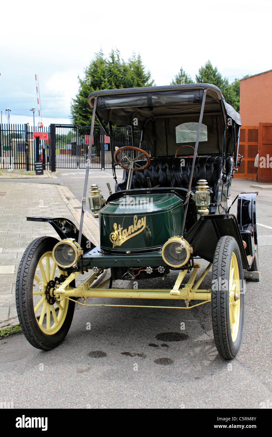 Stanley steam car at Kempton Steam Museum, Sunbury on Thames, Surrey ...