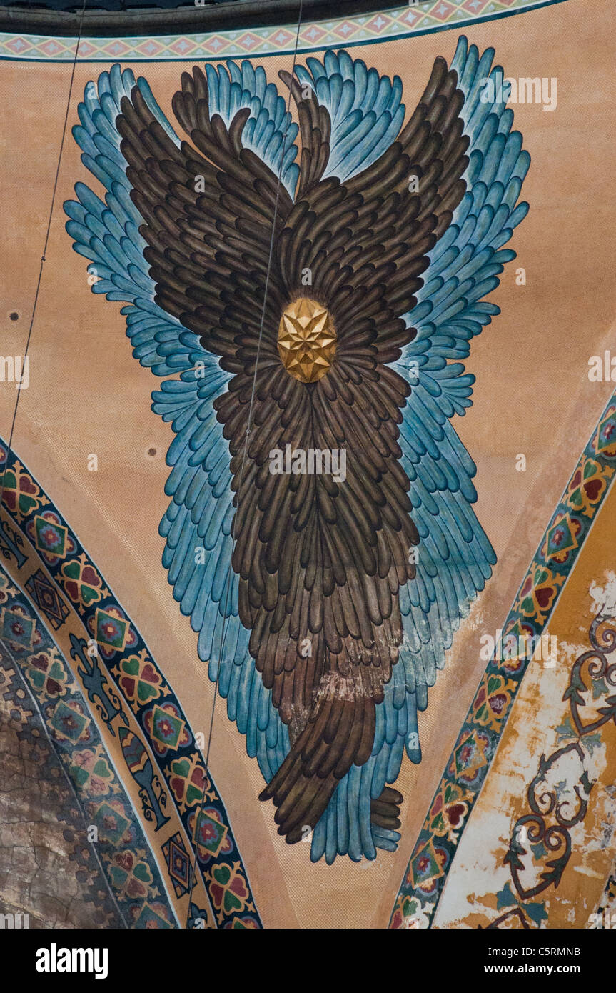 Painting of an angel with a covered face, Ayasofya (Hagia Sophia ...