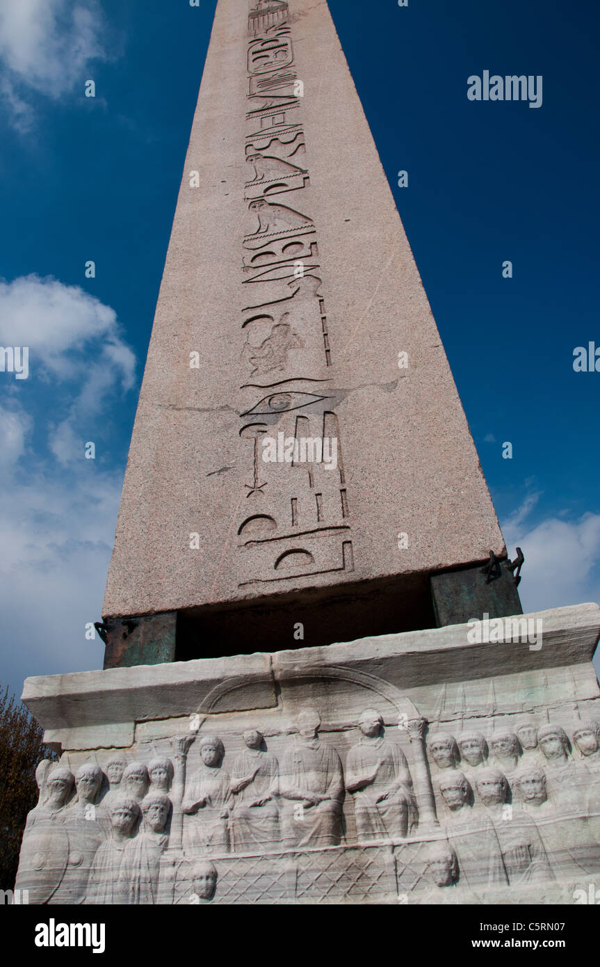 Egyptian obelisk installed in the late 4th century by Emperor ...