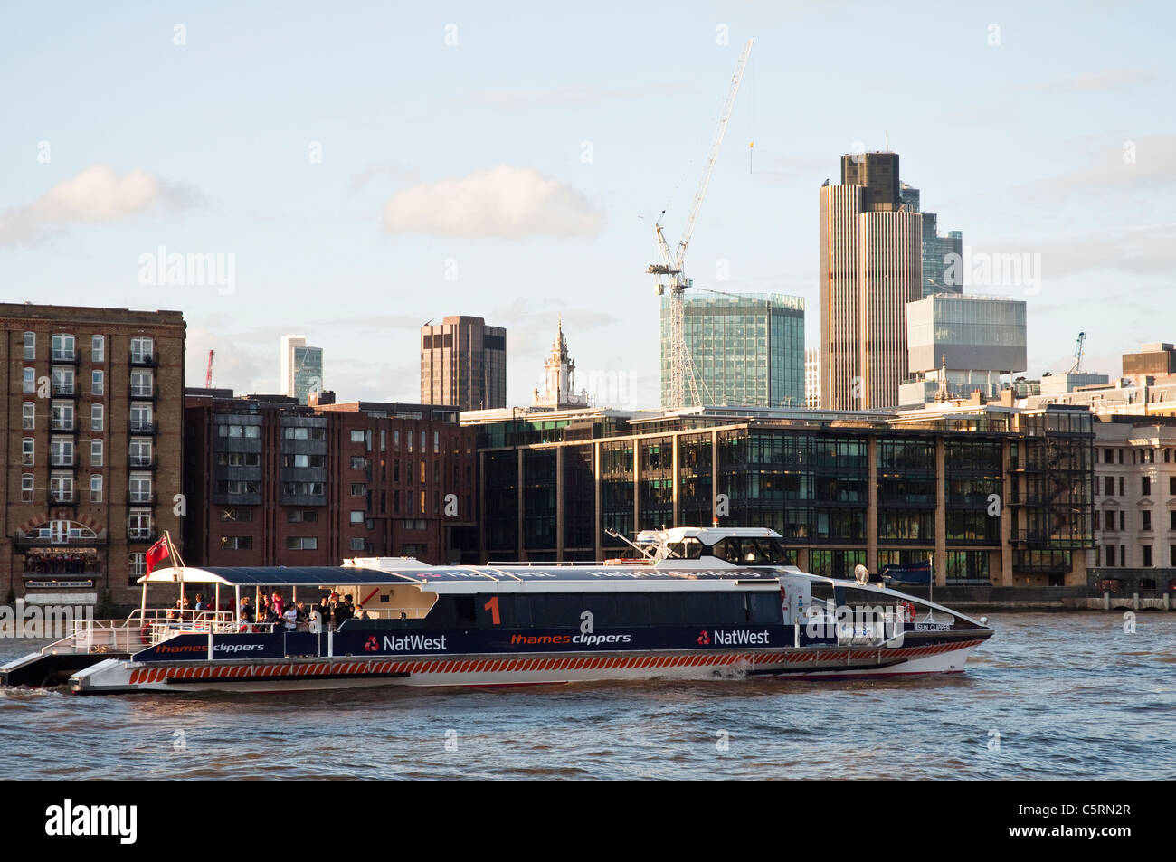 Thames clipper water bus hi-res stock photography and images - Alamy