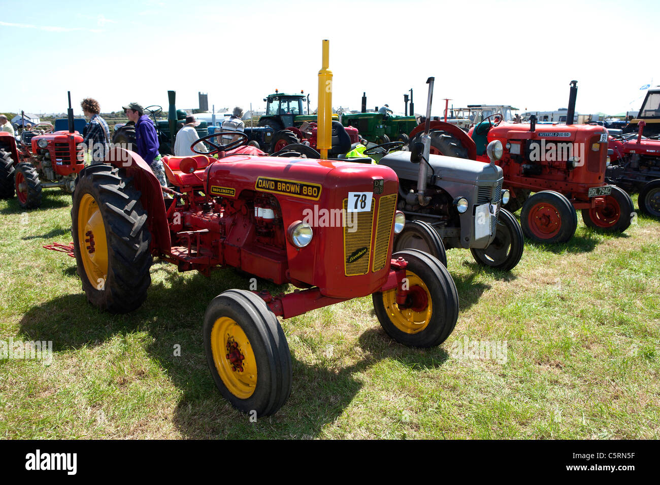 David Brown 880 Implematic St Buryan vintage tractor rally Stock Photo ...