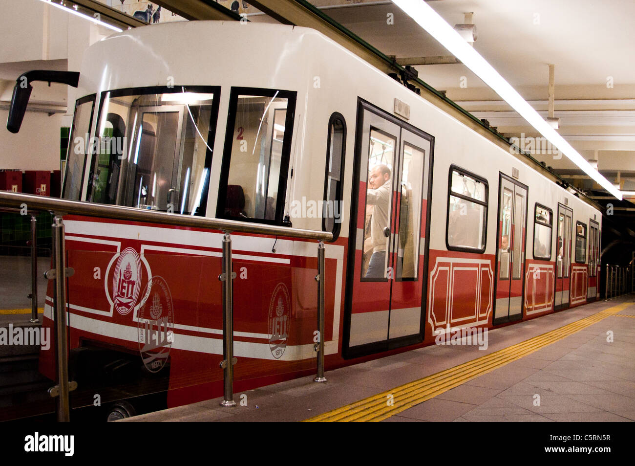 Tünel, the funicular opened in 1875, second oldest underground metro in ...