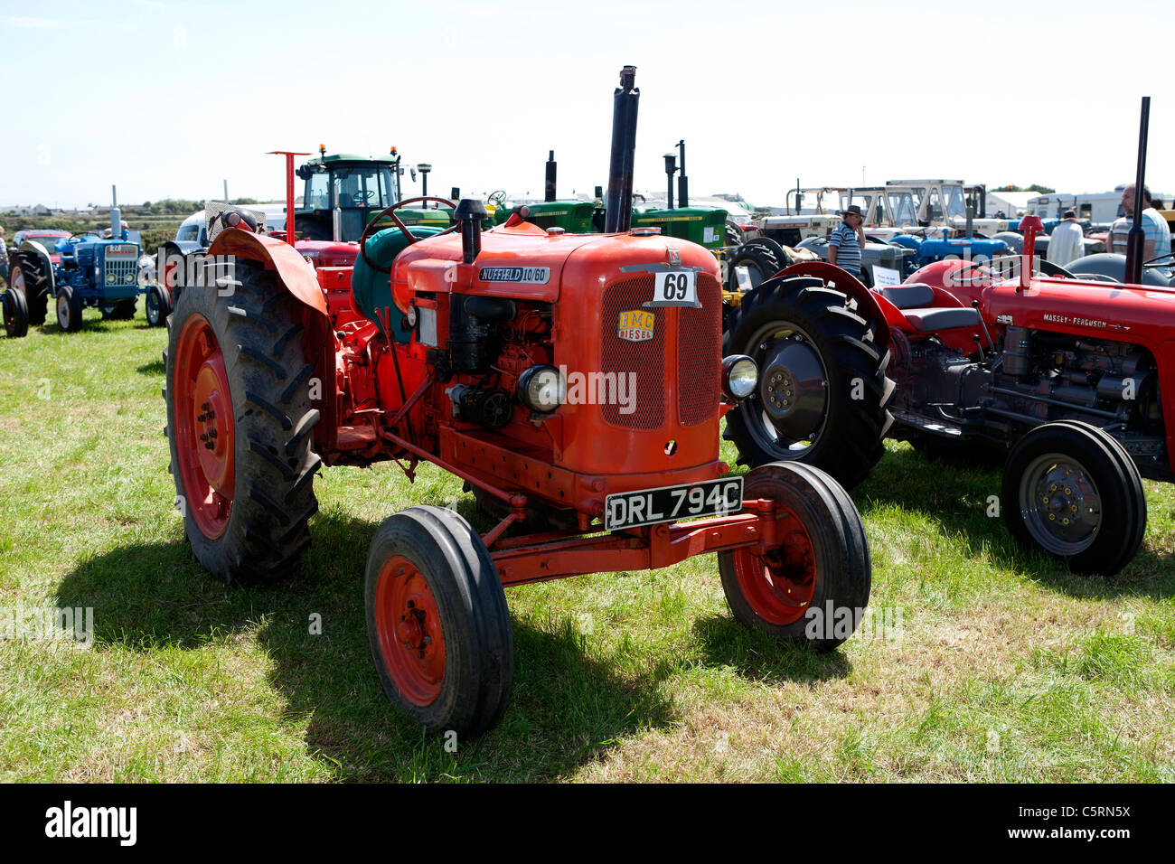 Nuffield 10/60 St Buryan vintage tractor rally Stock Photo - Alamy