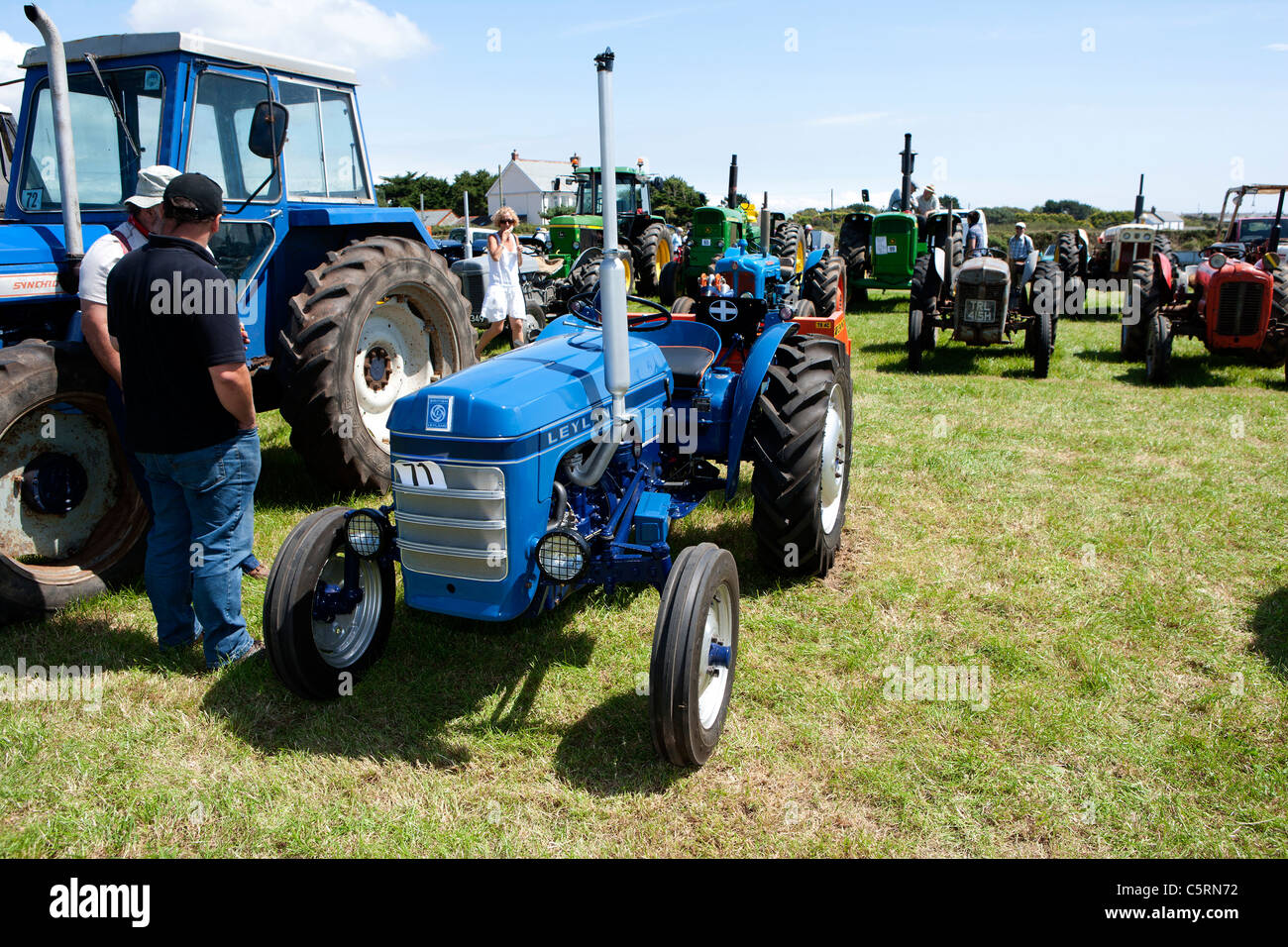 Leyland 154 St Buryan vintage tractor rally Stock Photo - Alamy