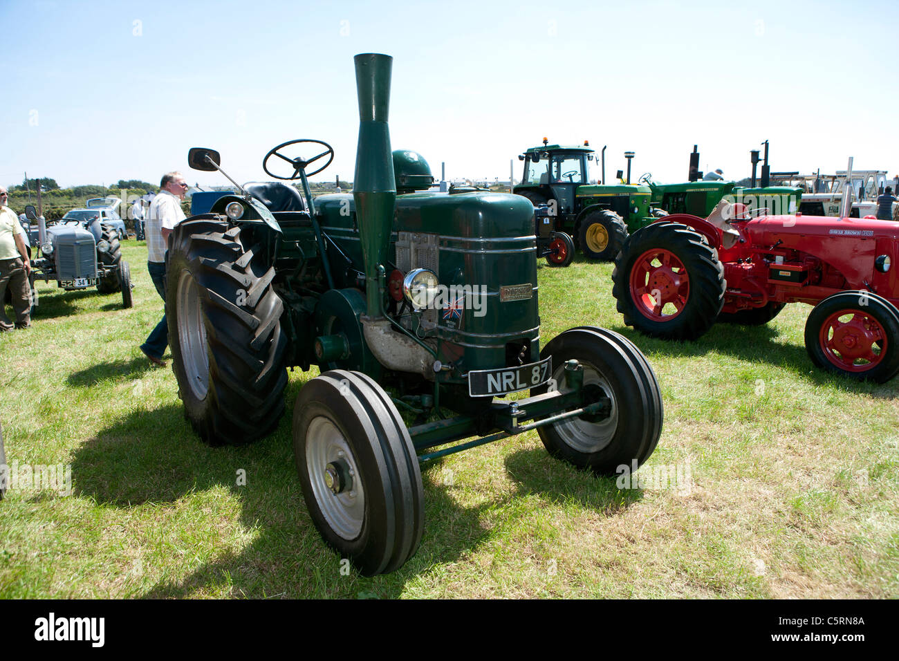 Field Marshall St Buryan vintage tractor rally Stock Photo - Alamy