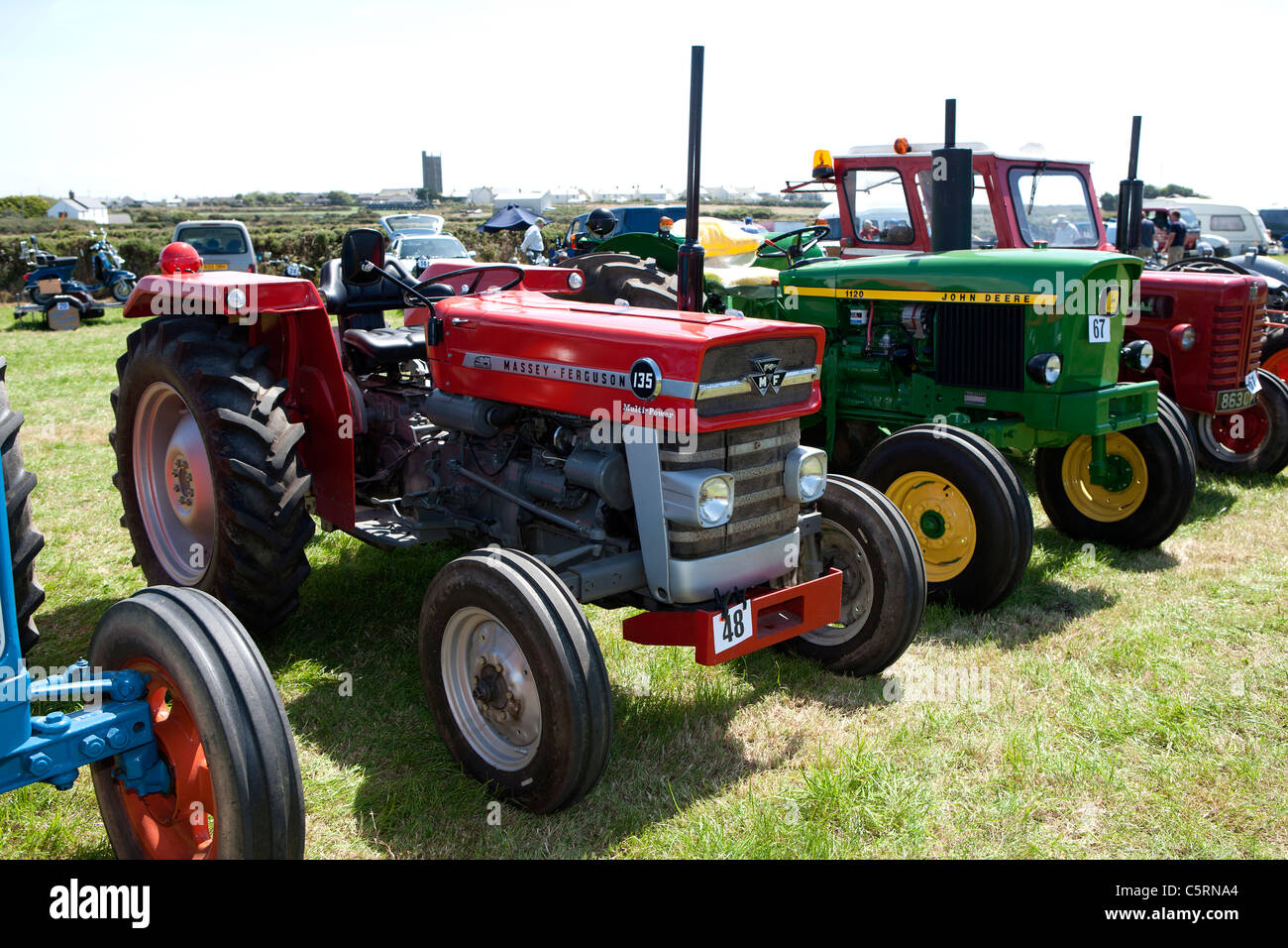 Massey Ferguson 135 at St Buryan vintage tractor rally Stock Photo - Alamy