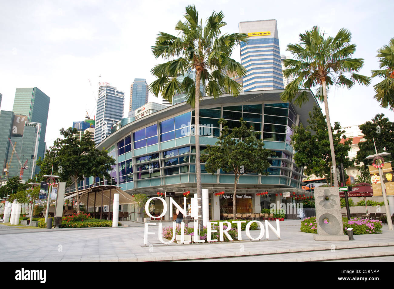 The One Fullerton, commercial complex, amusement strip at the Marina ...