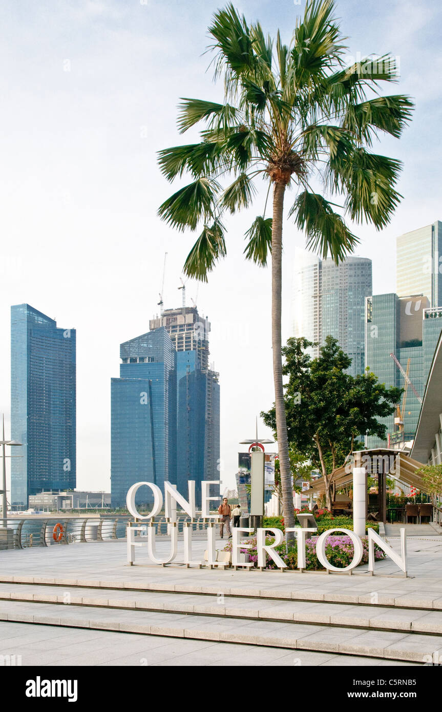The One Fullerton, commercial complex, amusement strip at the Marina ...
