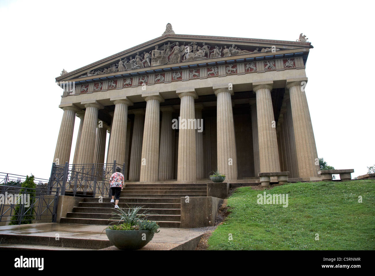 the parthenon replica art museum in Nashville Tennessee USA Stock Photo - Alamy