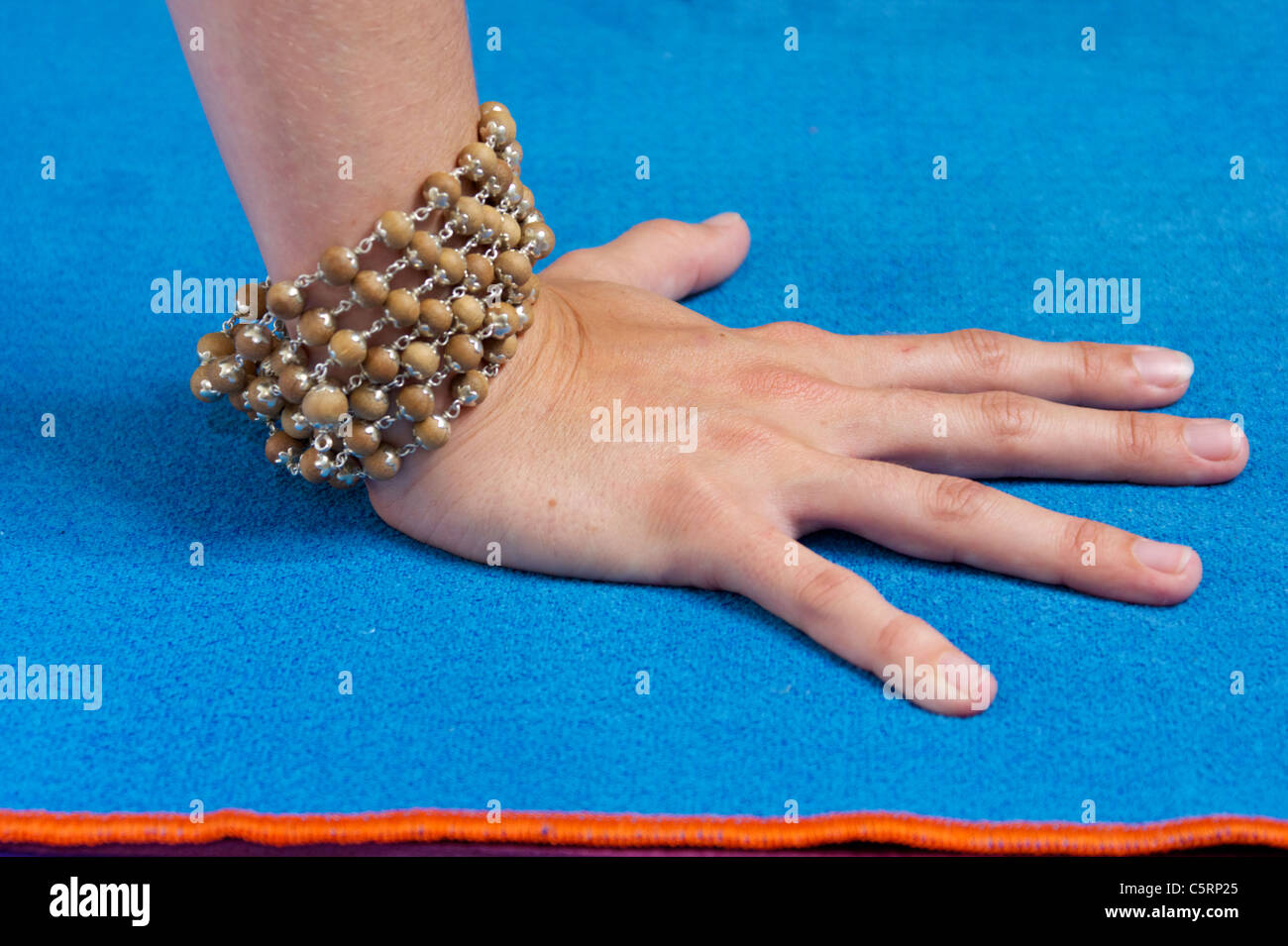 Hand pressing down hi-res stock photography and images - Alamy