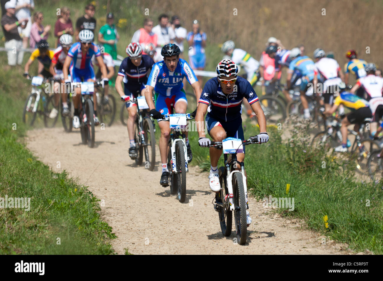 Julien ABSALON & Gerhard KERSCHBAUMER, competing in the mens Hadleigh ...