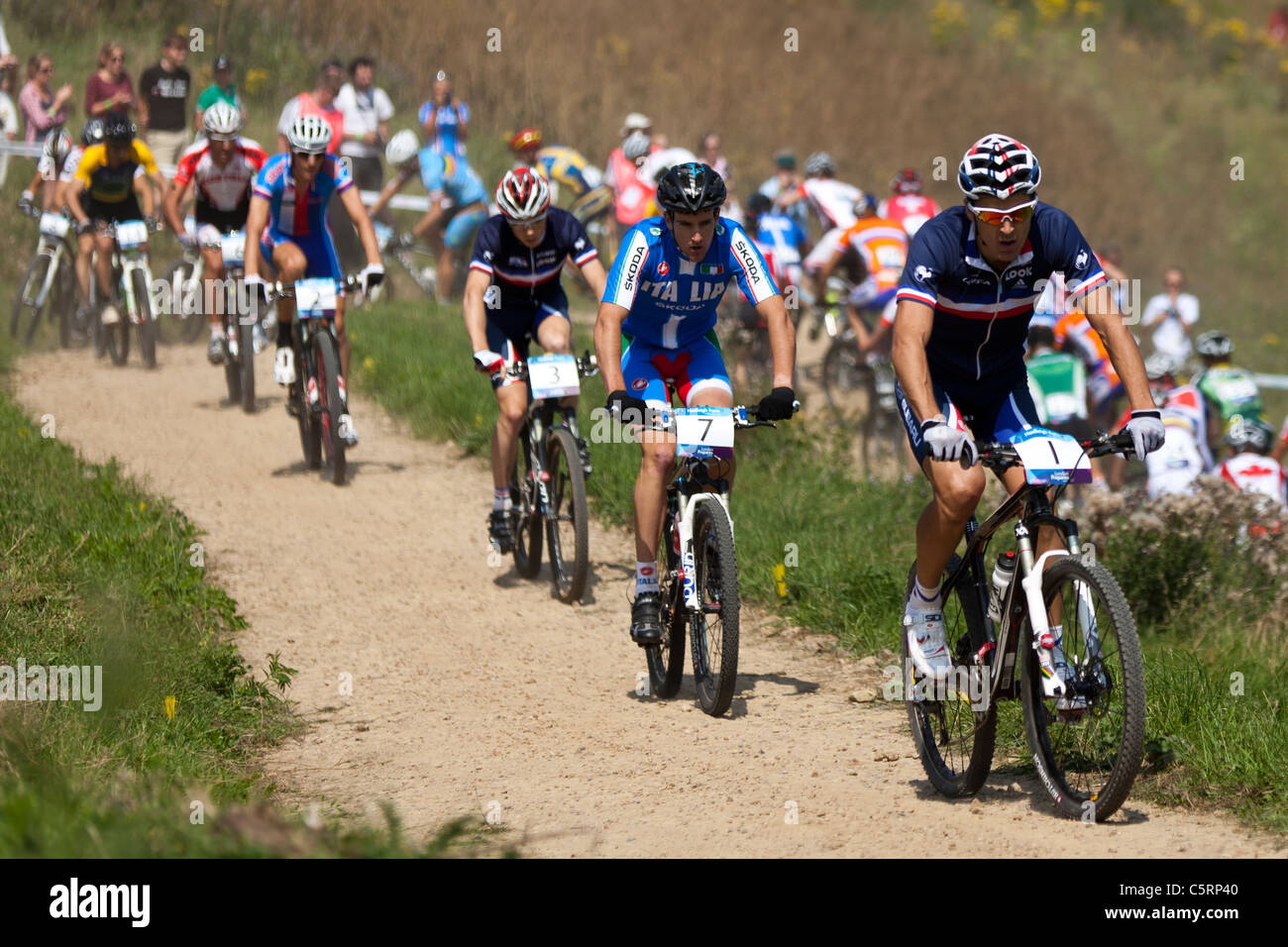 Julien ABSALON & Gerhard KERSCHBAUMER, competing in the mens Hadleigh ...