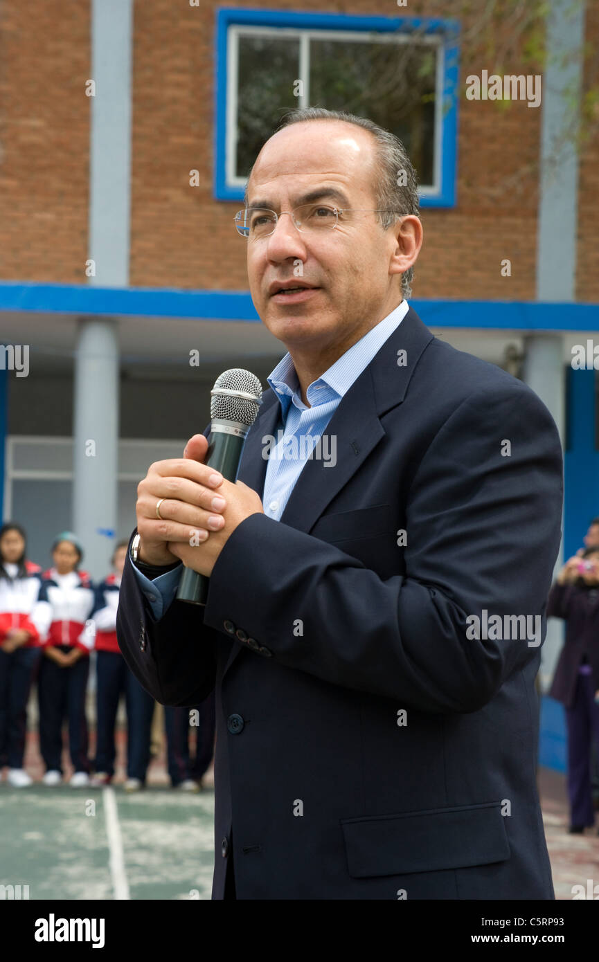 President Calderon of Mexico Stock Photo - Alamy