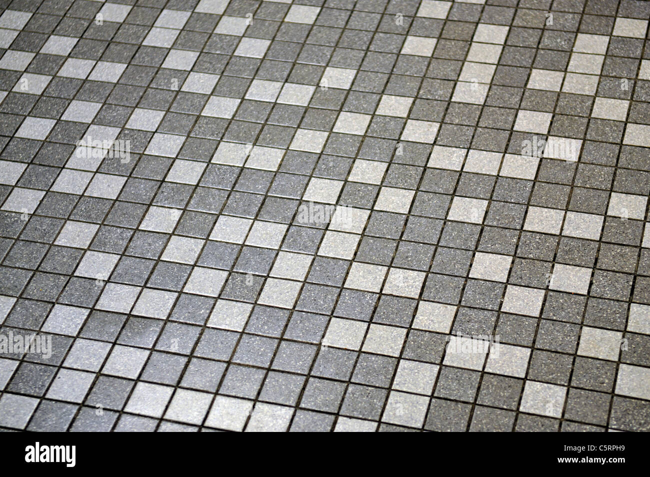 A view of a gray and white tile floor that can be used as a background ...