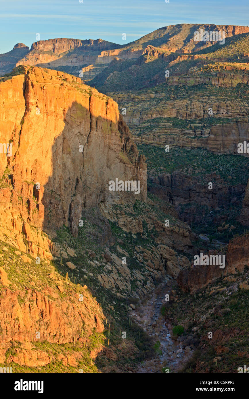 Canyon along the Apache Trail, Hwy 88, Fish Creek Canyon, east of ...