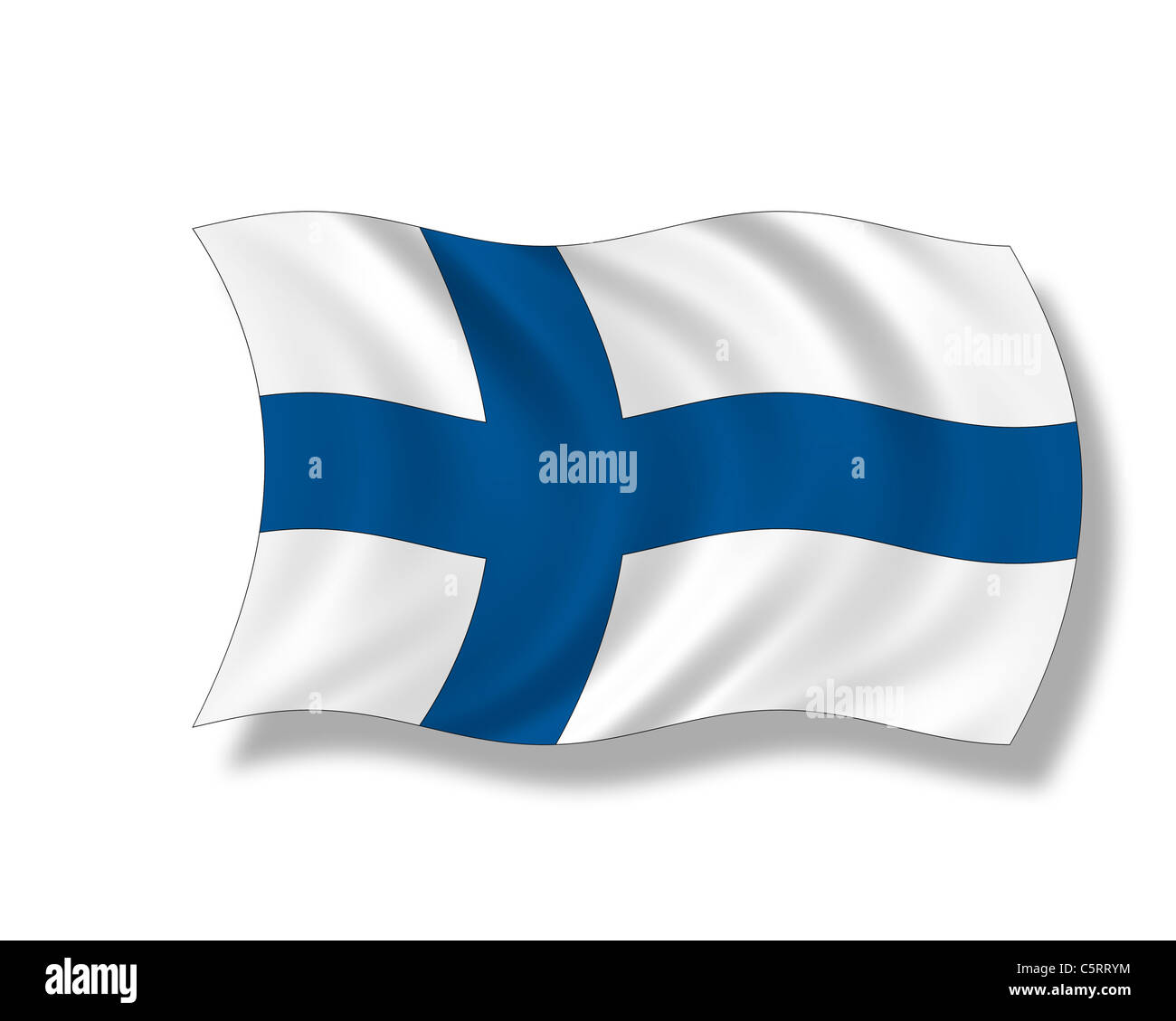 White finland flag hi-res stock photography and images - Alamy