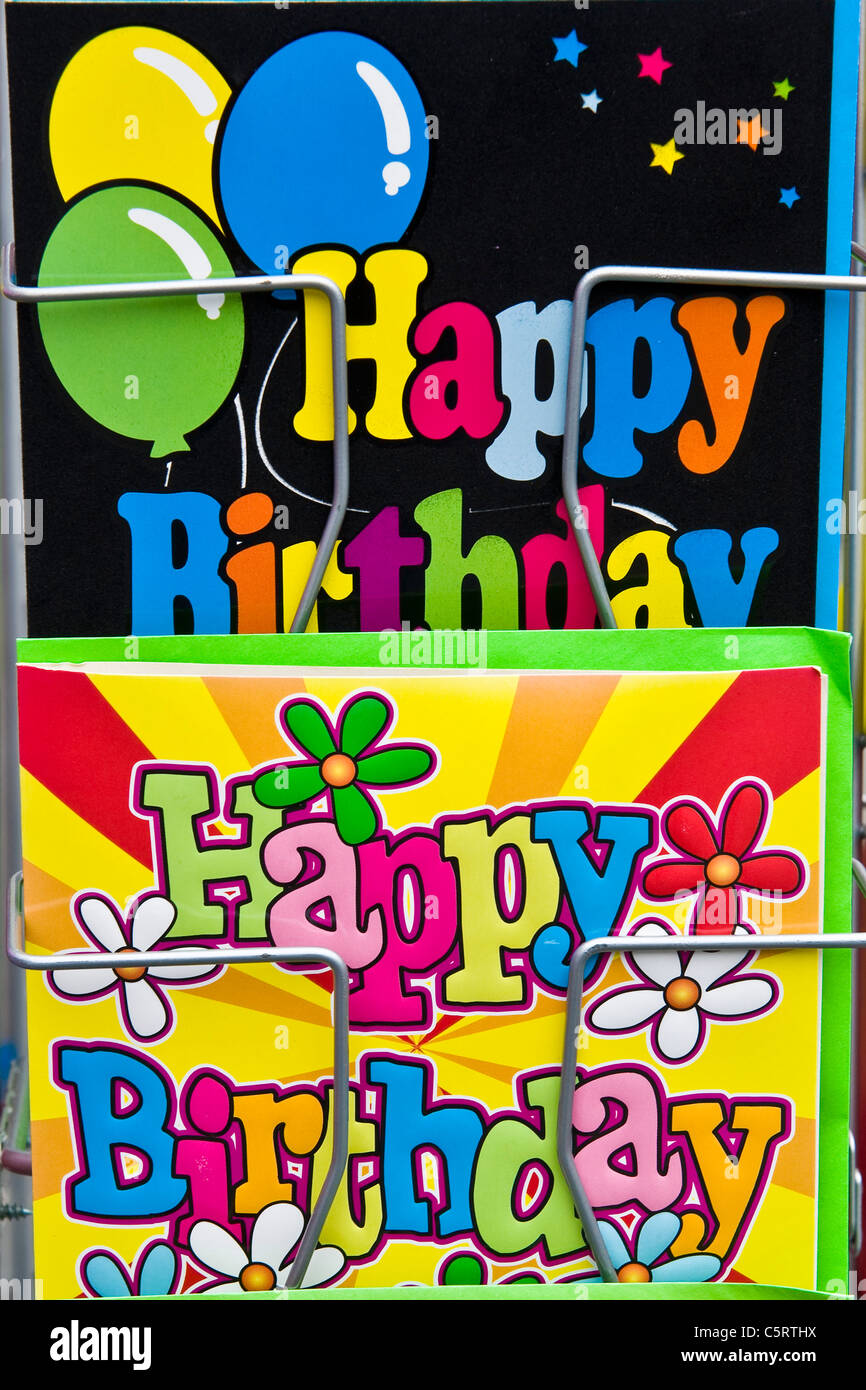 Happy birthday postcard hi-res stock photography and images - Alamy
