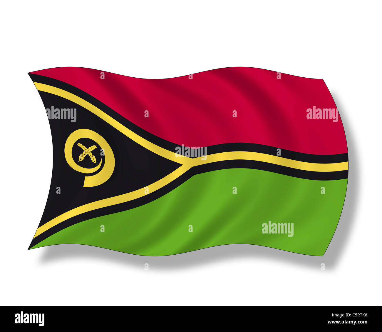 Illustration, Flag of Vanuatu Stock Photo - Alamy