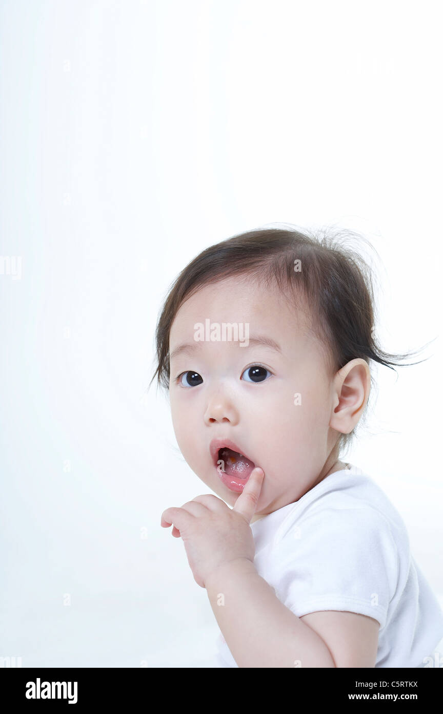 A baby's face Stock Photo - Alamy