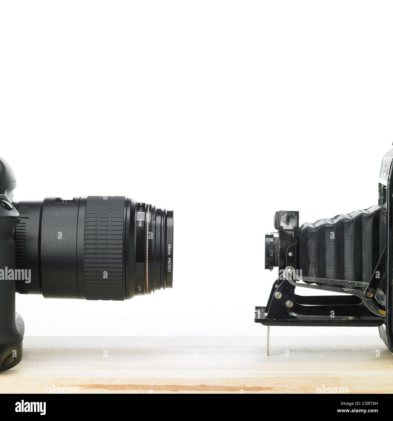 Cameras facing each other Stock Photo - Alamy