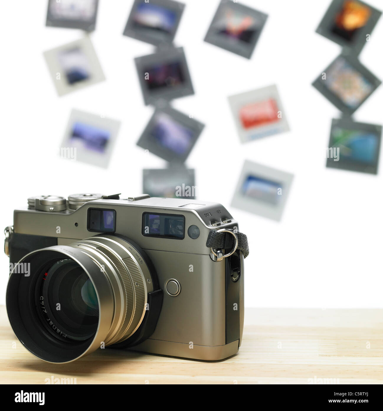 A camera with slides Stock Photo - Alamy