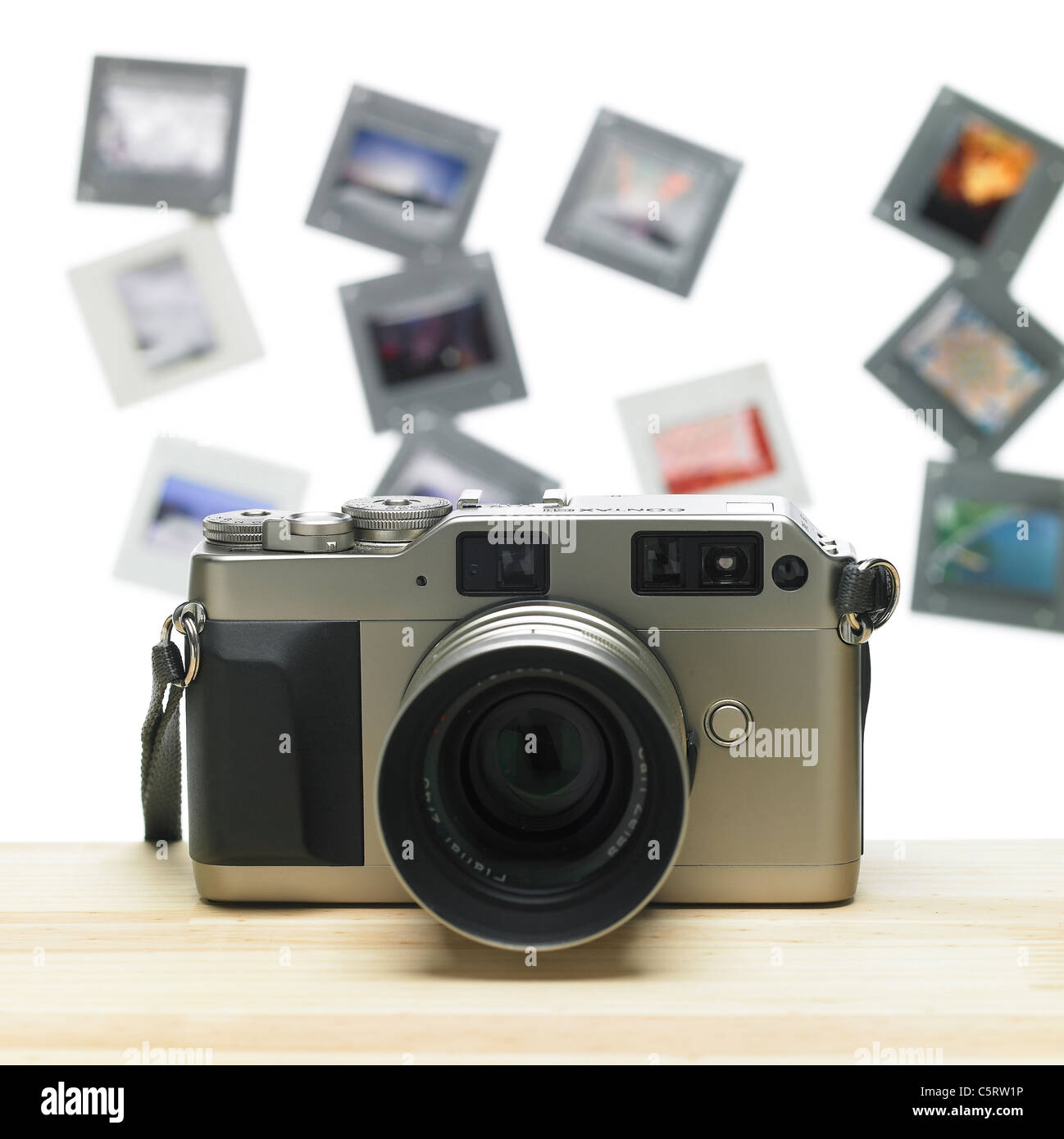 A camera with slides Stock Photo - Alamy