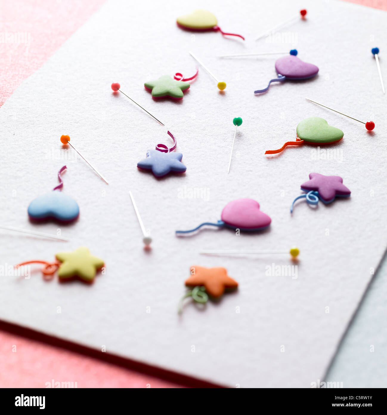 Various shapes and pin Stock Photo - Alamy