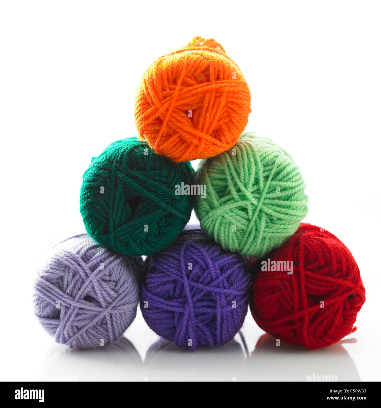 Pile of knitting balls Stock Photo - Alamy