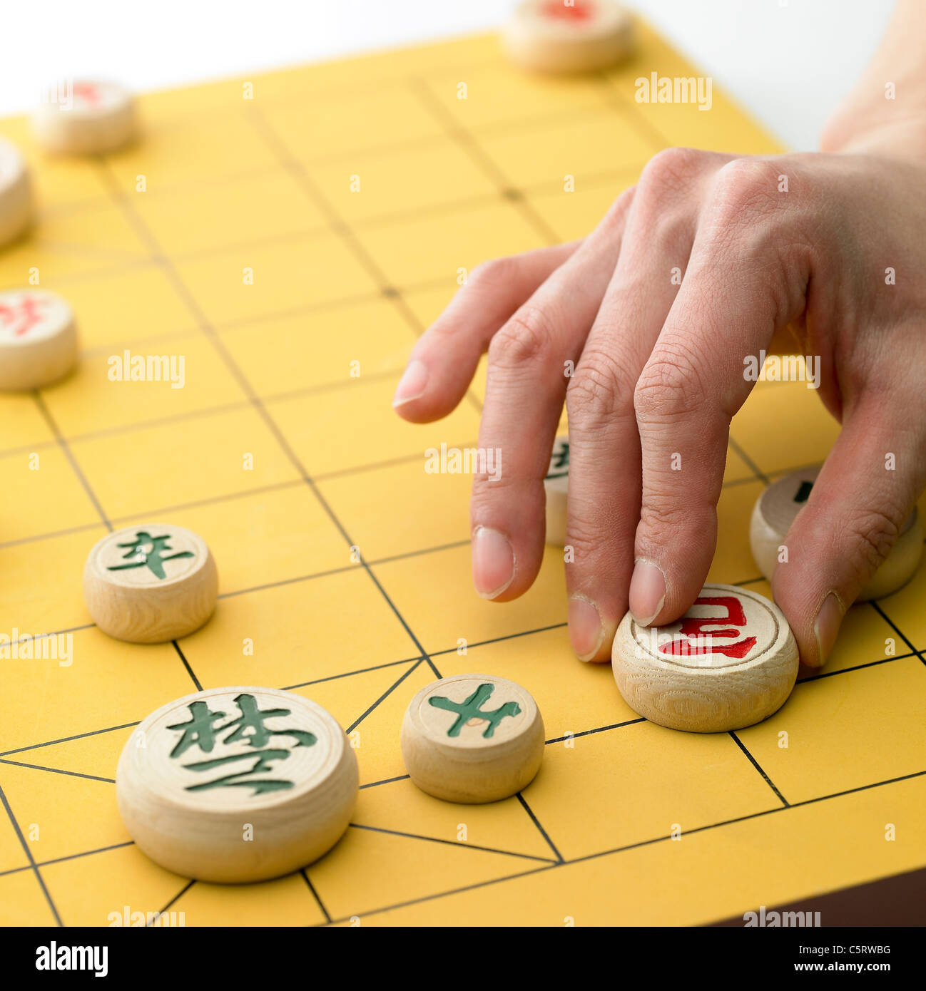 A hand on Korean chessboard Stock Photo - Alamy