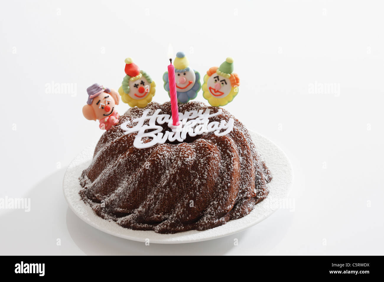 Birthday cake with sugar clowns hi-res stock photography and images - Alamy