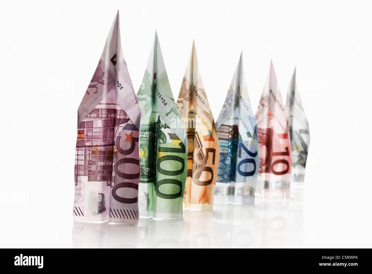 Folded 50 euro banknote hi-res stock photography and images - Alamy