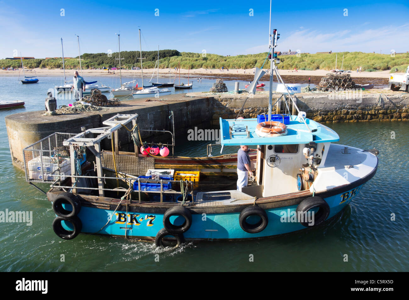 When the boat comes home - small fishing boat returns to Beadnell ...