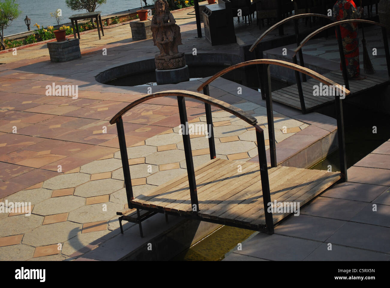 crossing small bridge Stock Photo - Alamy