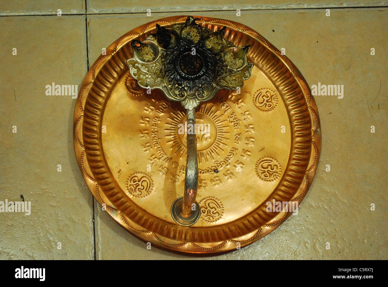 hanuman temple,pooja thali Stock Photo - Alamy