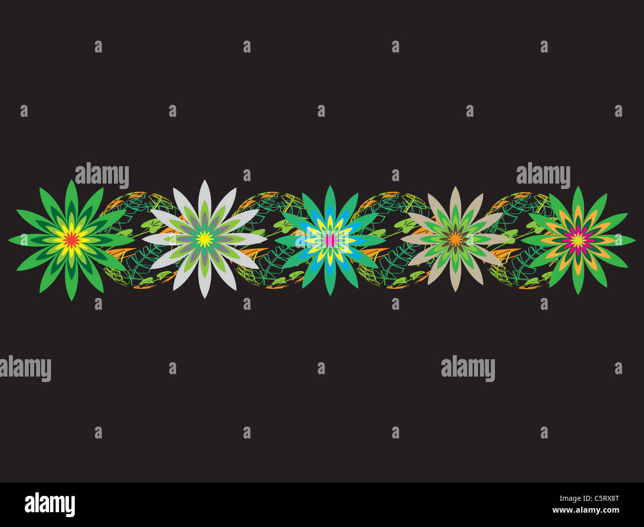 The spheres with leafs and spring flower Stock Photo - Alamy