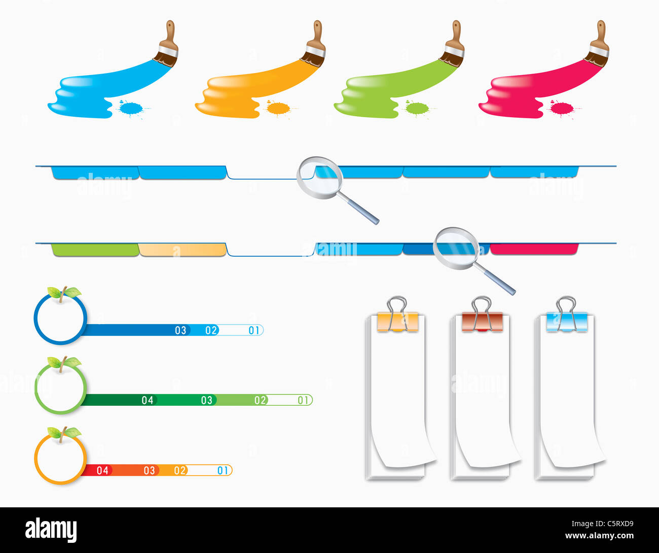 various types of icons Stock Photo - Alamy