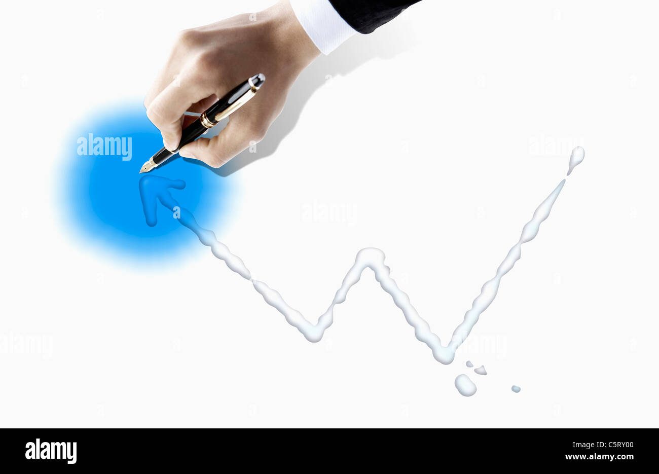 graph made by water Stock Photo - Alamy