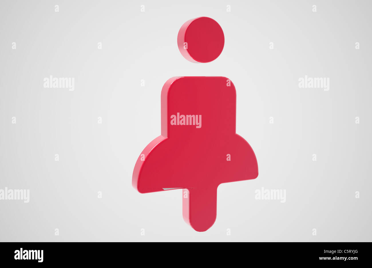 Red woman icon hi-res stock photography and images - Alamy