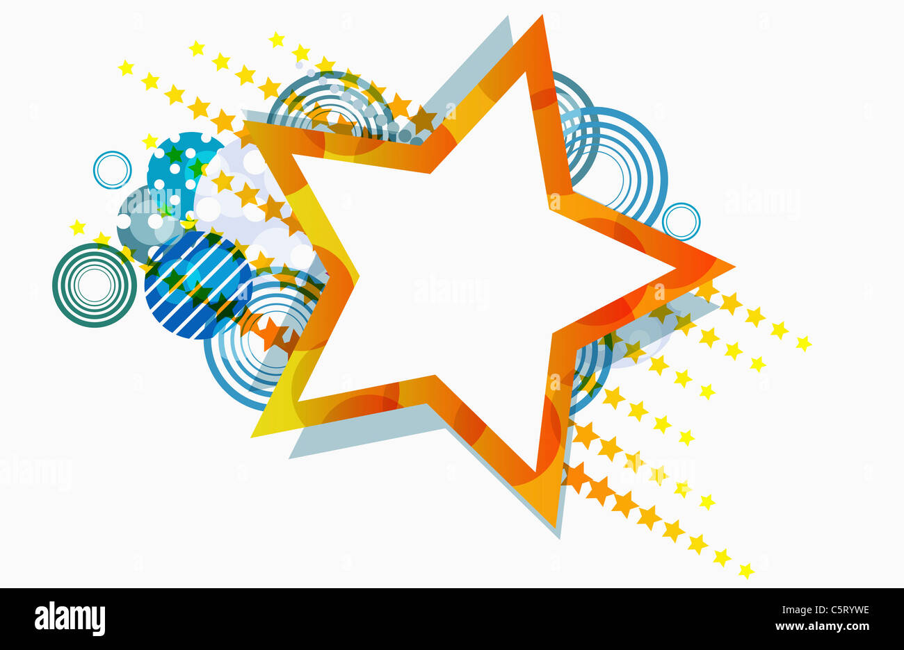 star shaped backdrop Stock Photo - Alamy