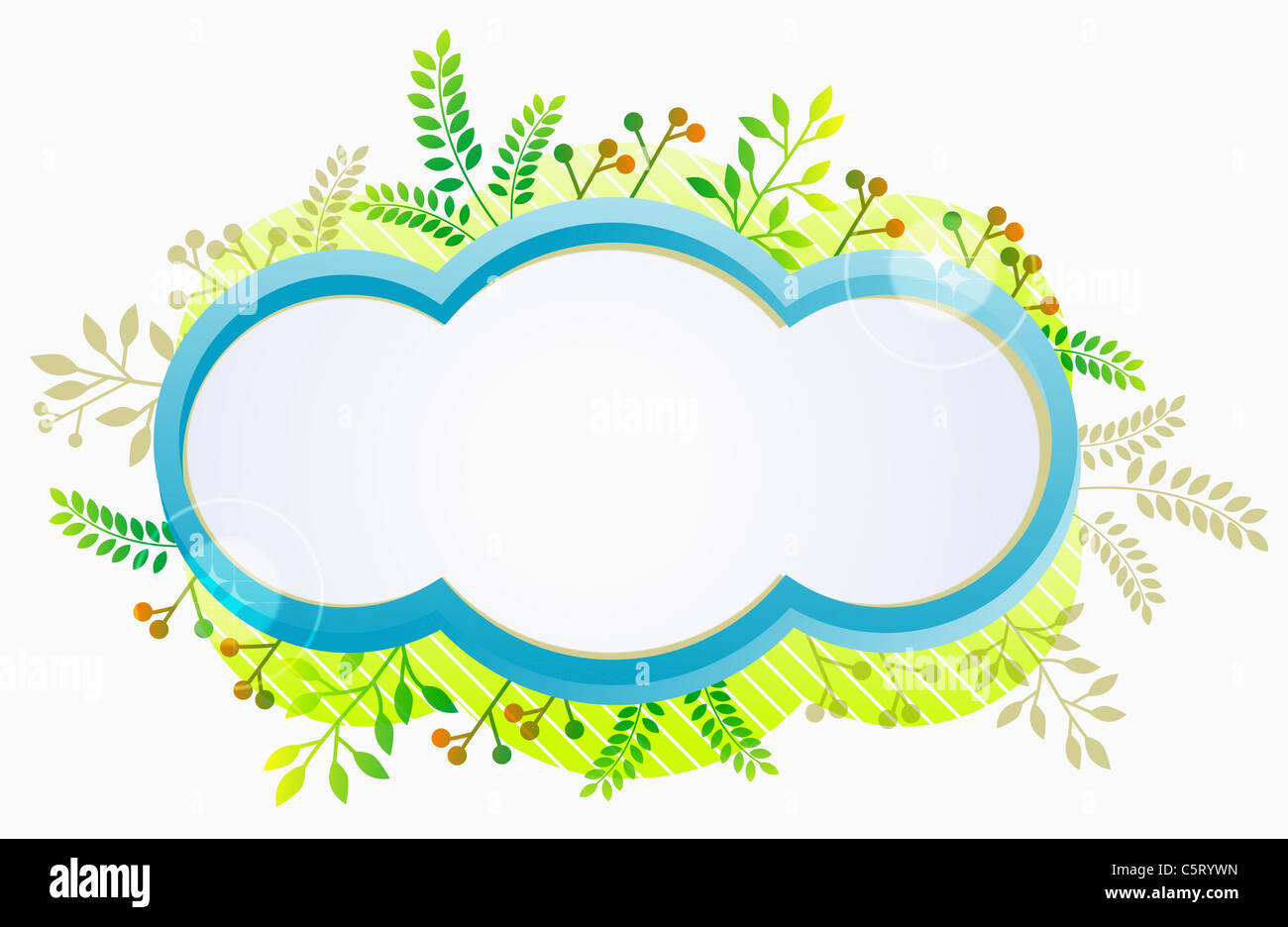cloud shaped backdrop Stock Photo - Alamy