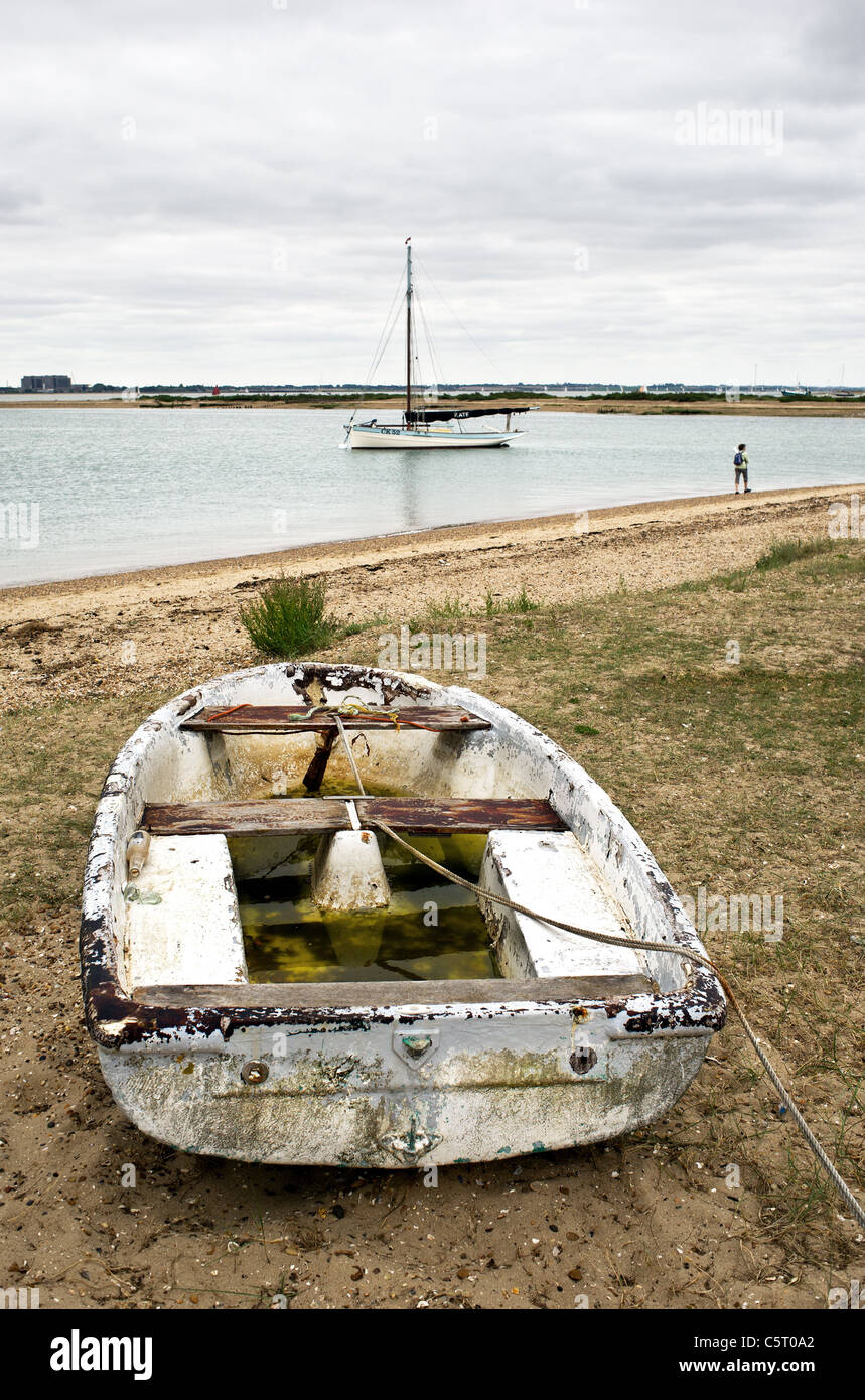 Old rowing boat on shore hi-res stock photography and images - Alamy