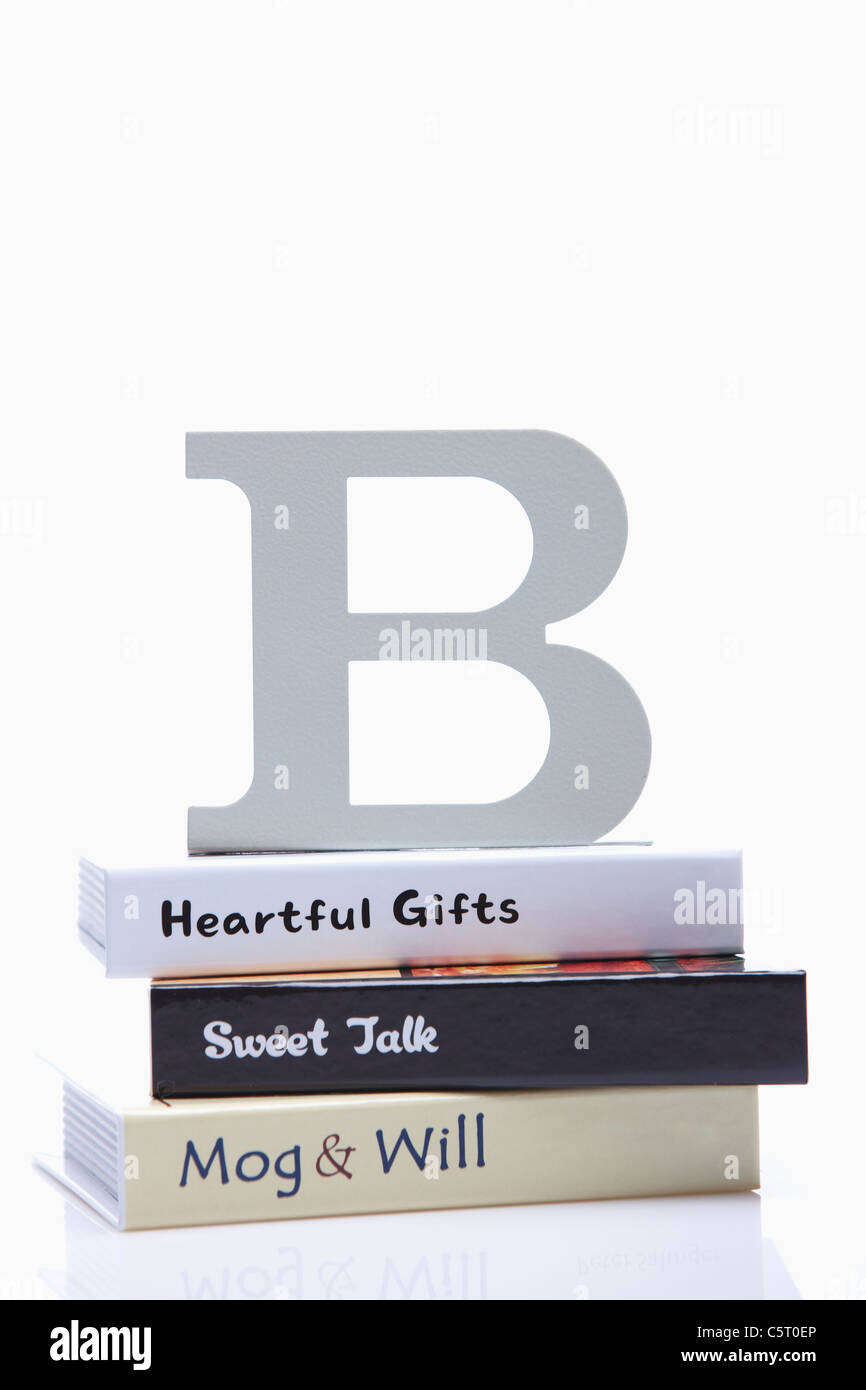 initial B on the book Stock Photo - Alamy