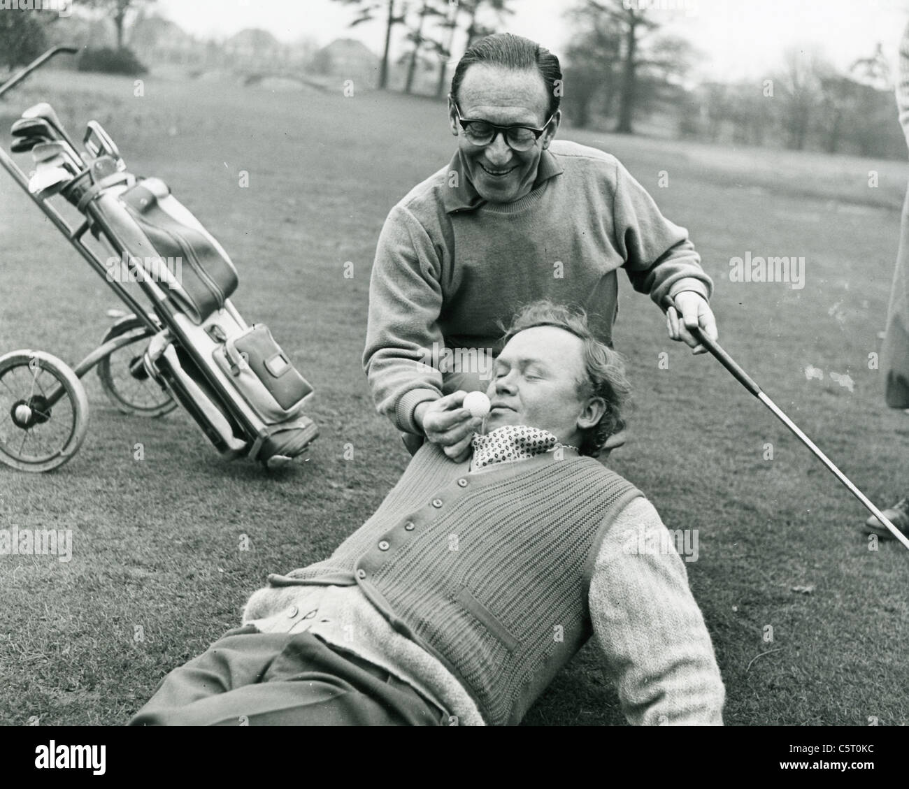 CHARLIE DRAKE (1925-2006) English comic actor with fellow comedian ...