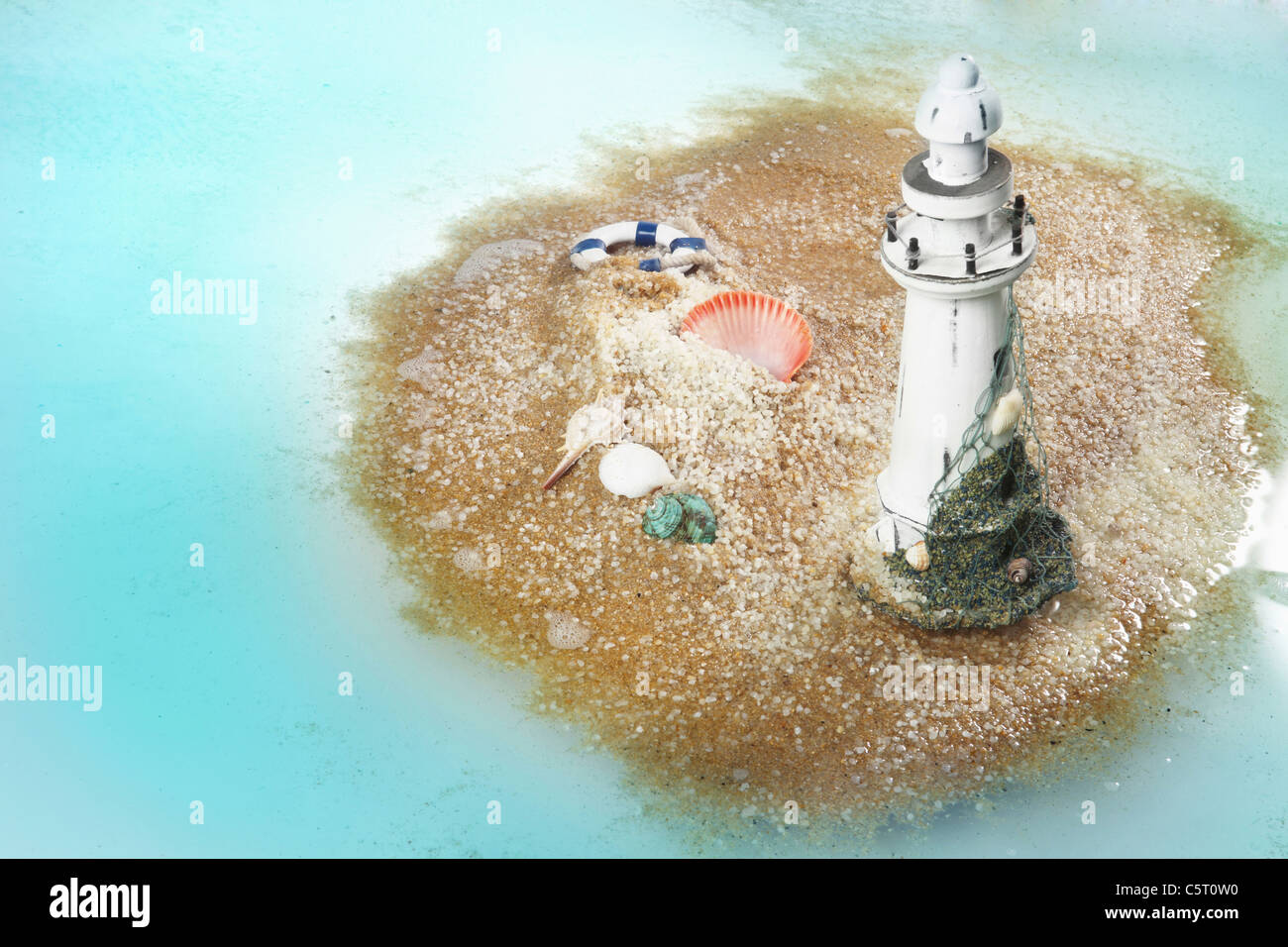 props of summer on the sand Stock Photo - Alamy