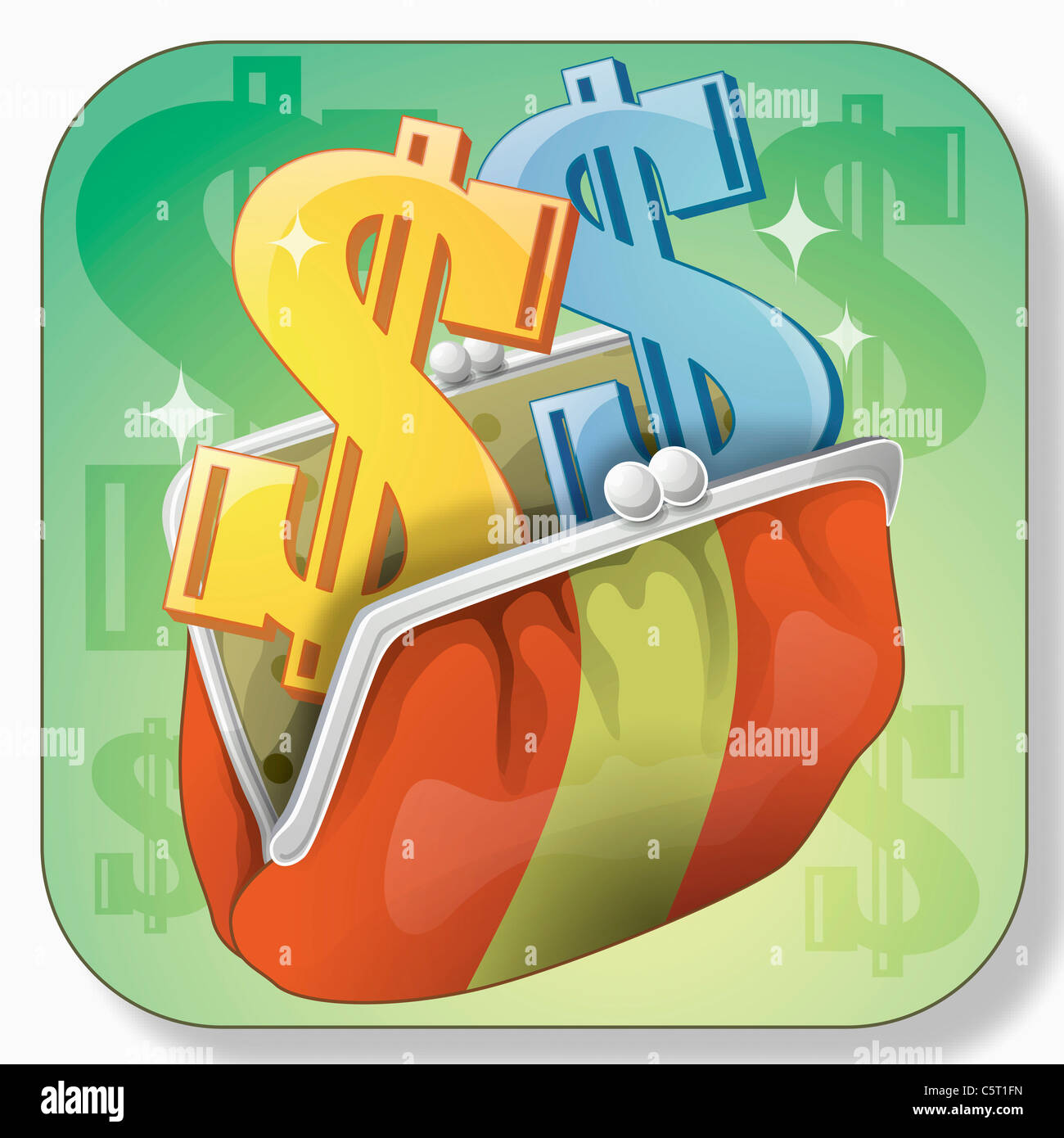 application of icon for money Stock Photo - Alamy