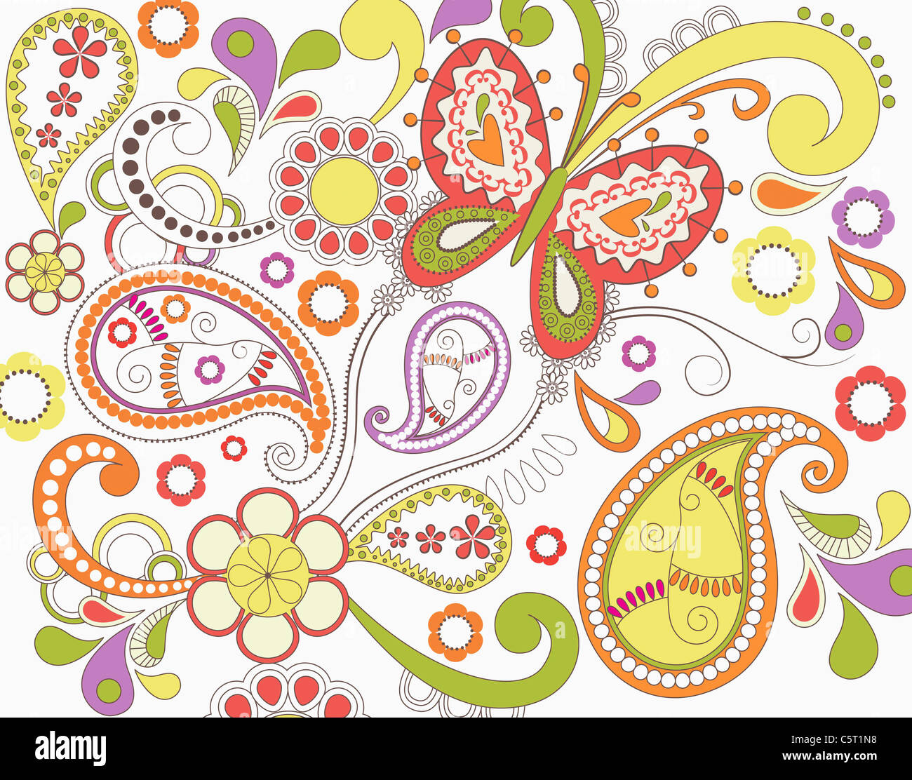 abstractive patterned wallpaper Stock Photo - Alamy
