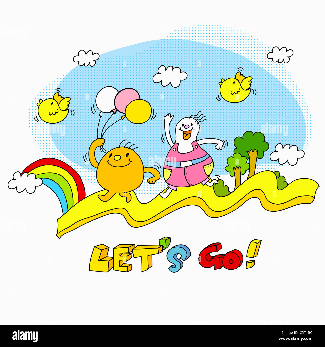 characters having fun Stock Photo - Alamy