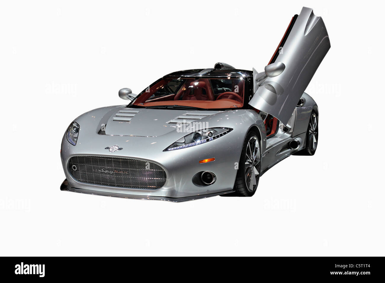 Silver sports car hi-res stock photography and images - Alamy